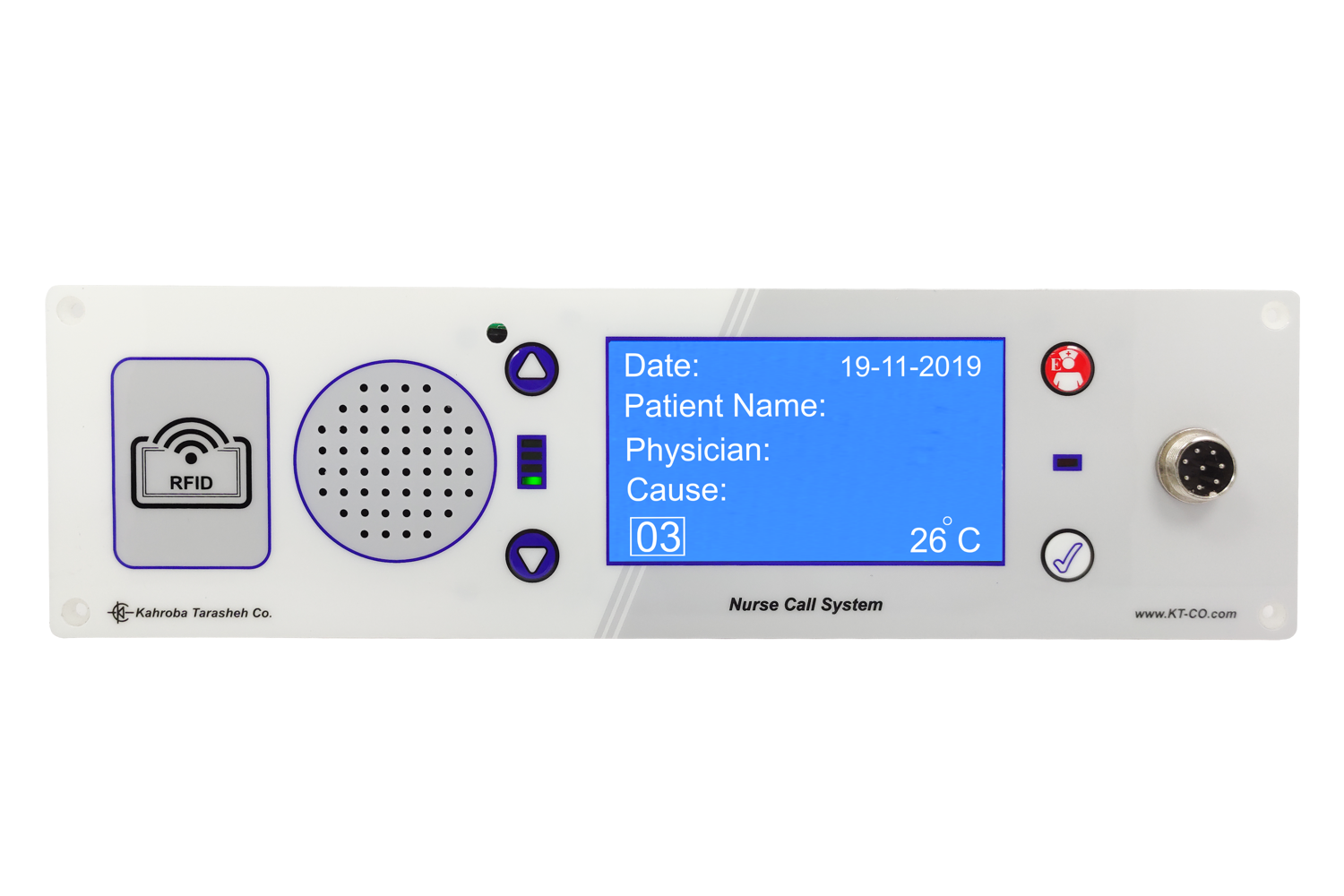 SMART NCS-PATIENT'S INTERCOM PANEL+ RFID (BCU-34) - KT-NCS - Kahroba ...